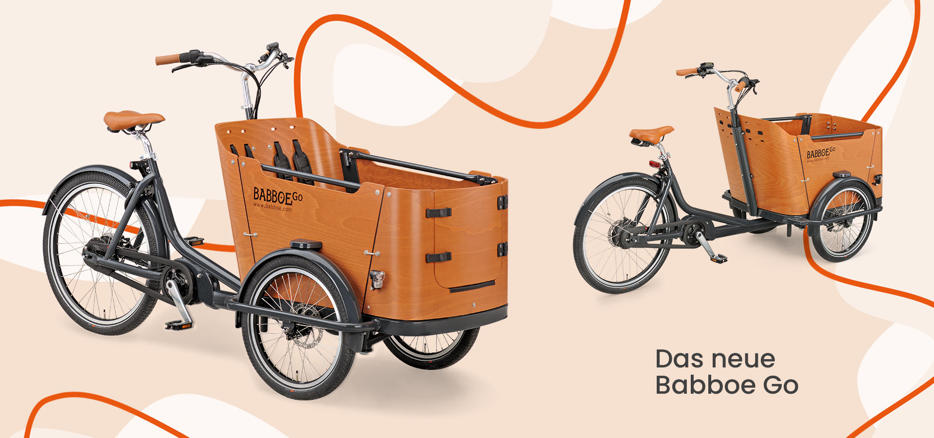 Familienfahrrad mit Tür - das Babboe Go Lastenrad | Babboe