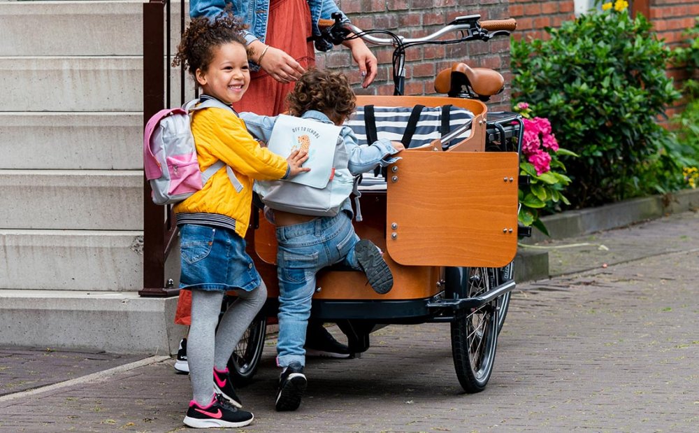 Familienfahrrad mit Tür - das Babboe Go Lastenrad | Babboe